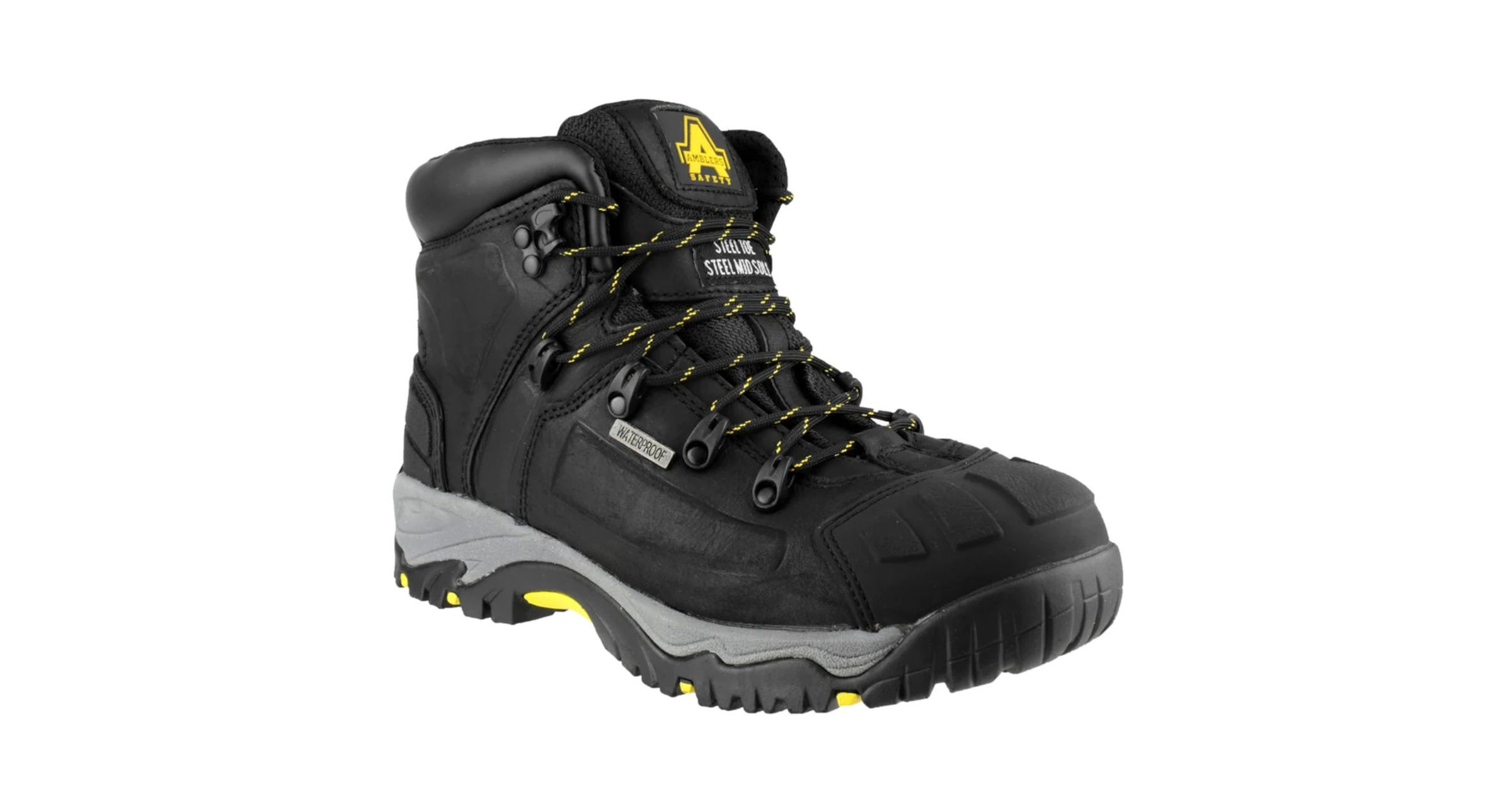Amblers FS32 S3 SRC Black 100% Waterproof Steel Toe Cap Safety Boots