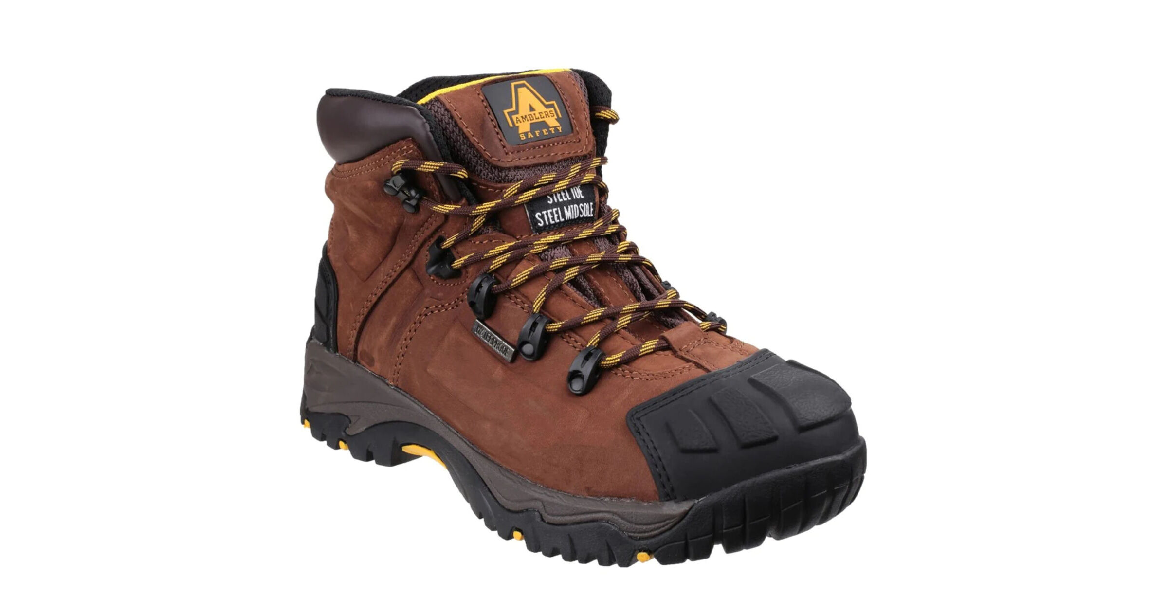 Amblers FS39 S3 SRC Brown 100% Waterproof Steel Toe Cap Safety Boots