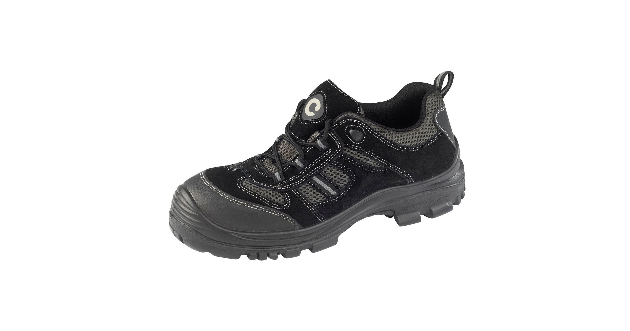 Contractor Black 100% Metal Free Composite Toe Cap Safety Trainers