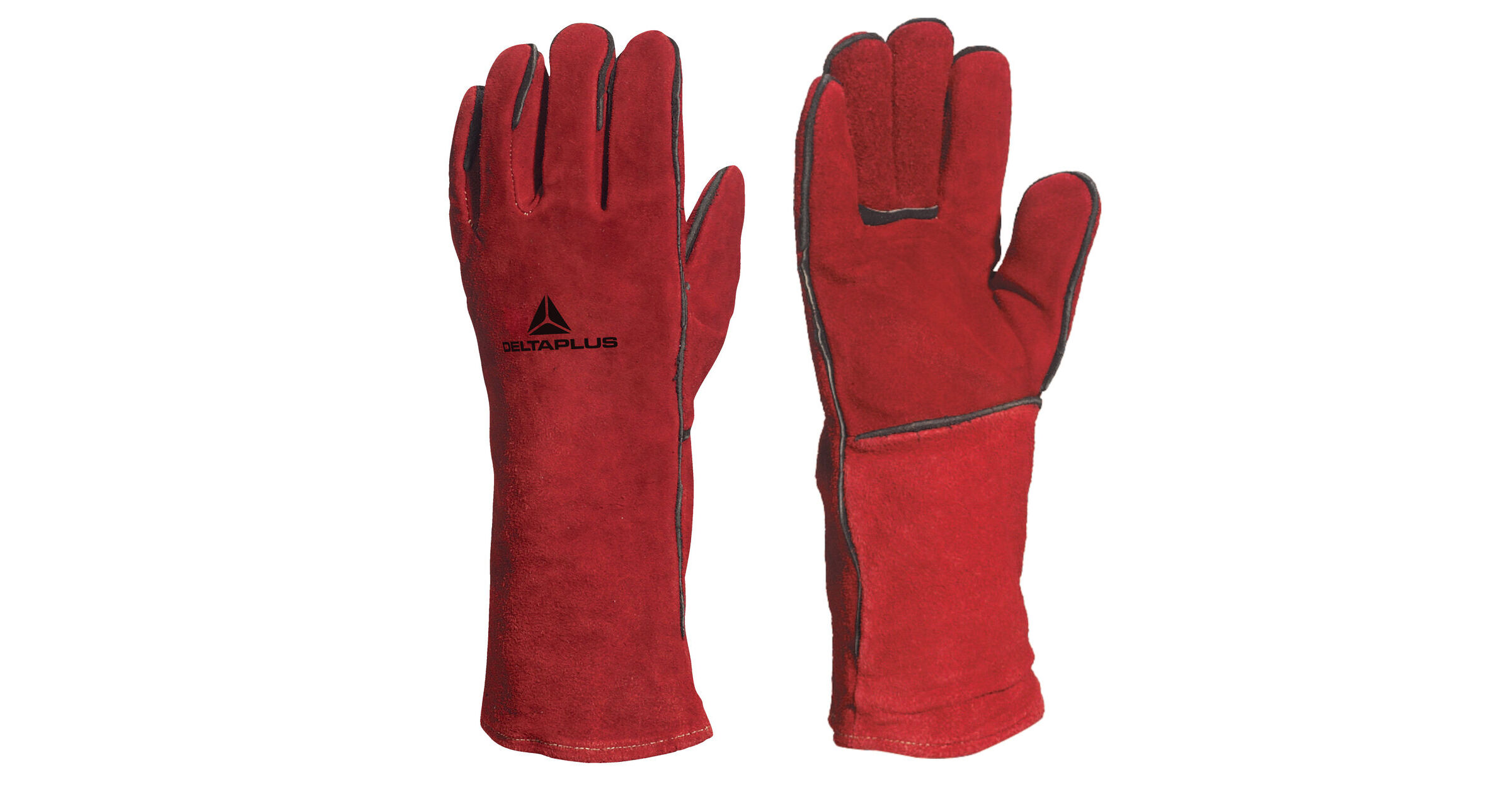 Delta Plus CA615K Heat Resistant Red Welders Gauntlets Welding Gloves