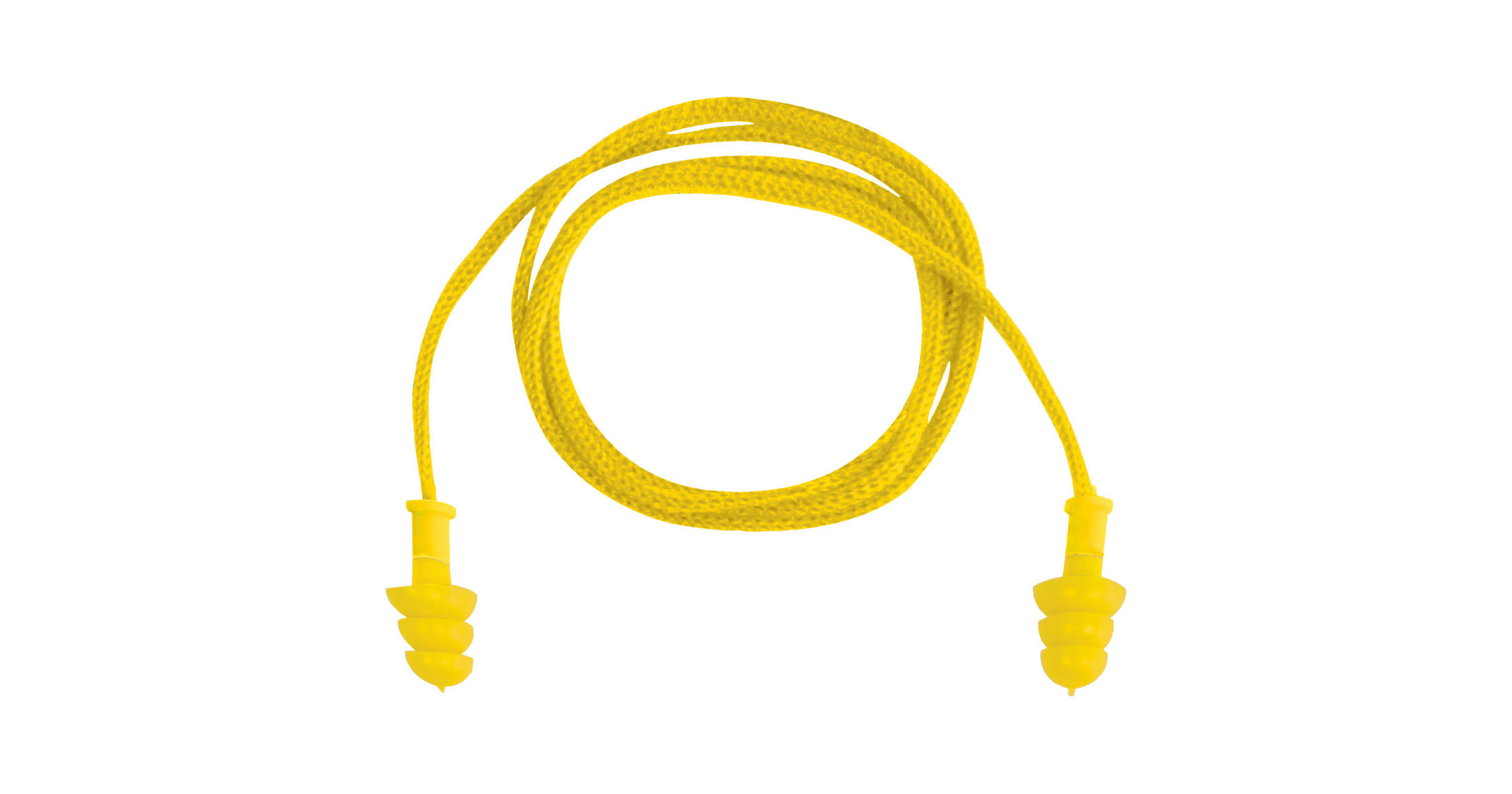 Delta Plus CONICFIR010 29dB Yellow Corded TPR Ear Plugs - 10 Pairs