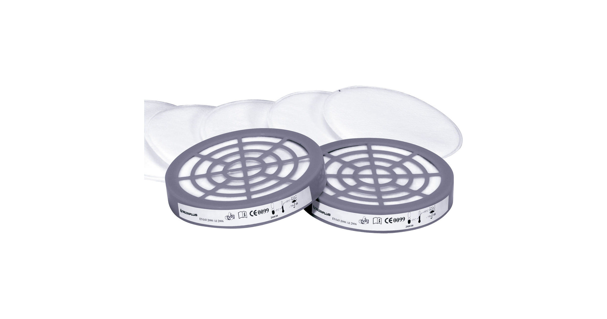 Delta Plus M6000E PREP2 Jupiter Face Mask Replacement P2 Pre Filters