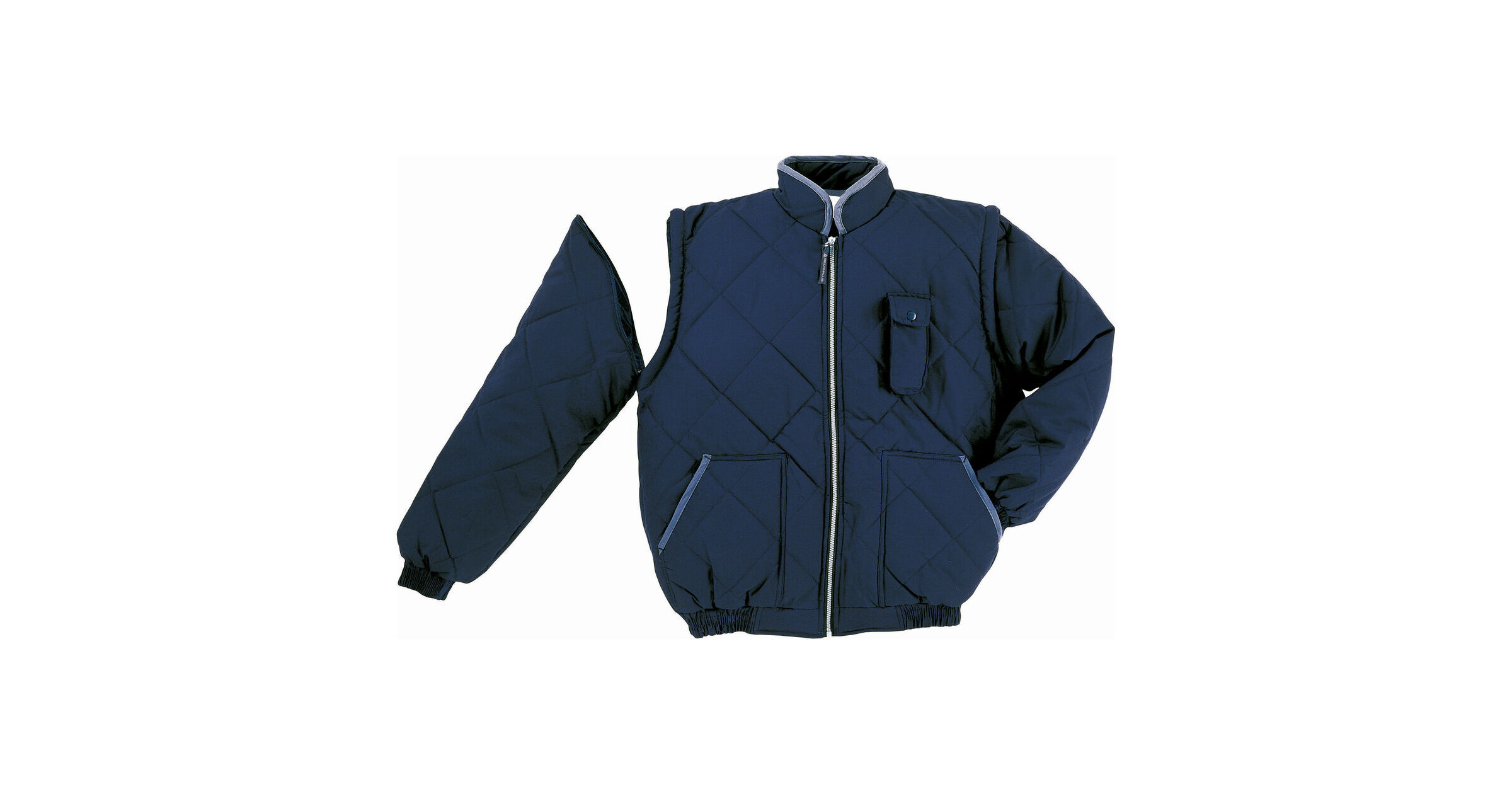 Delta Plus New Delta Navy Blue Mens Bomber Jacket Bodywarmer 2in1