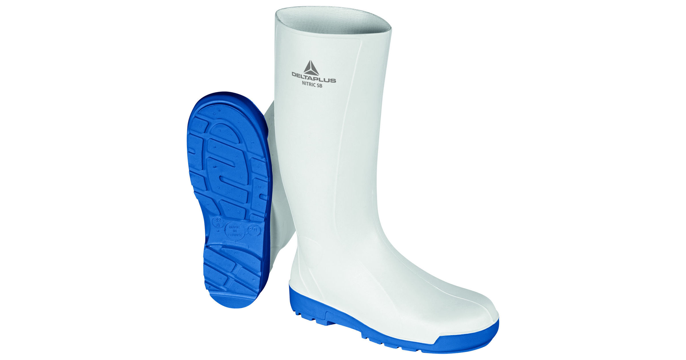 Delta Plus Nitric SB SRC White Steel Toe Cap Wellington Boots Wellies