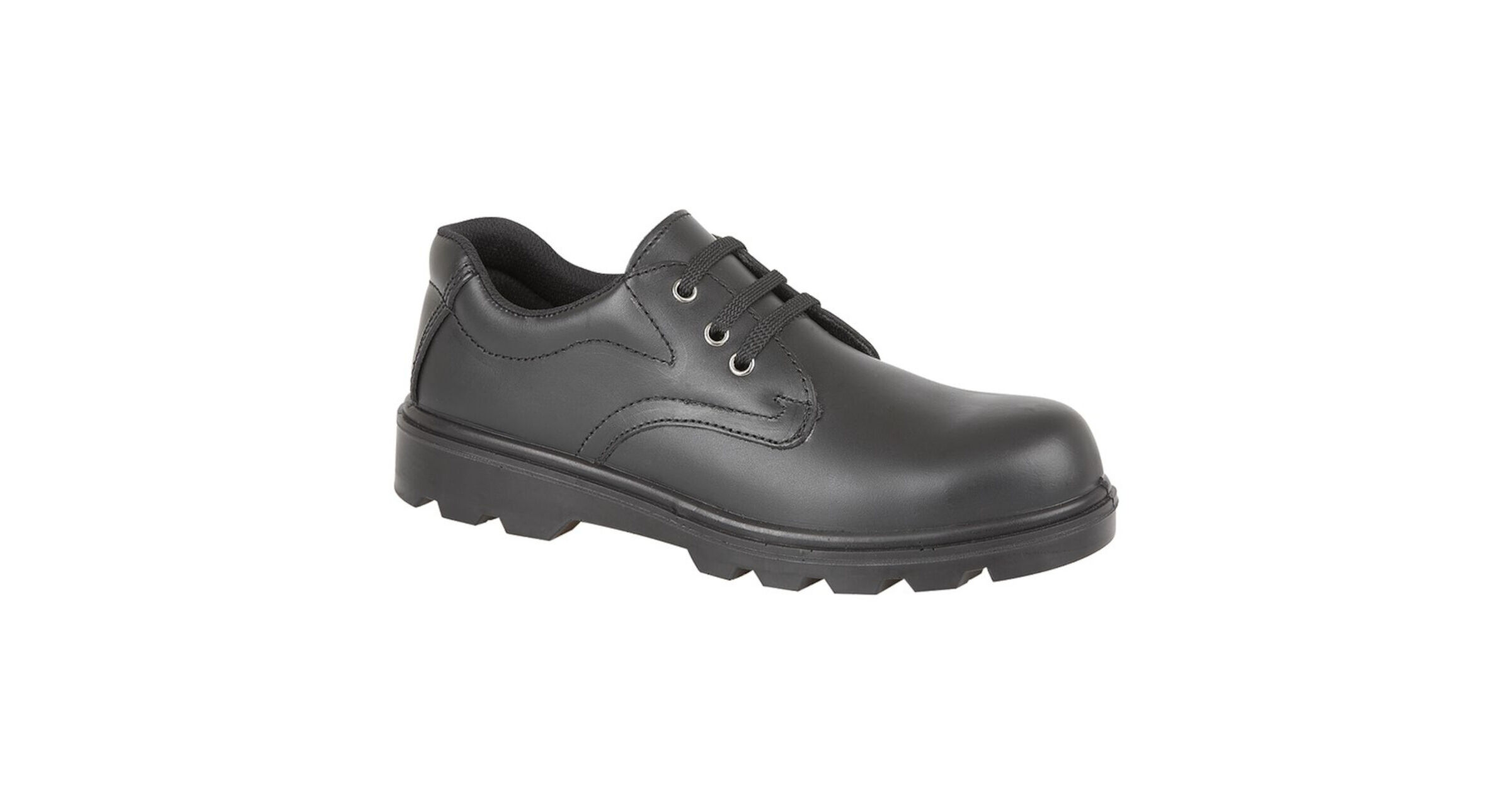 Grafters M361A S1P Black High Shine Leather Steel Toe Cap Safety Shoes
